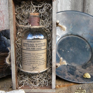 Nitroglycerin Bottle in Vintage Packing Box Prop - Etsy