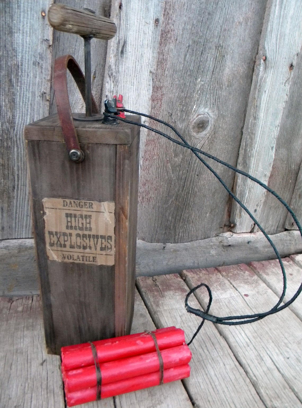 Handmade prop Dynamite Plunger & prop Dynamite Bundle made to | Etsy