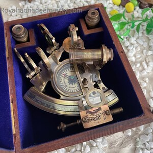Compass With Sextant - Engraved Personalized Compass Nautical Sextant ...