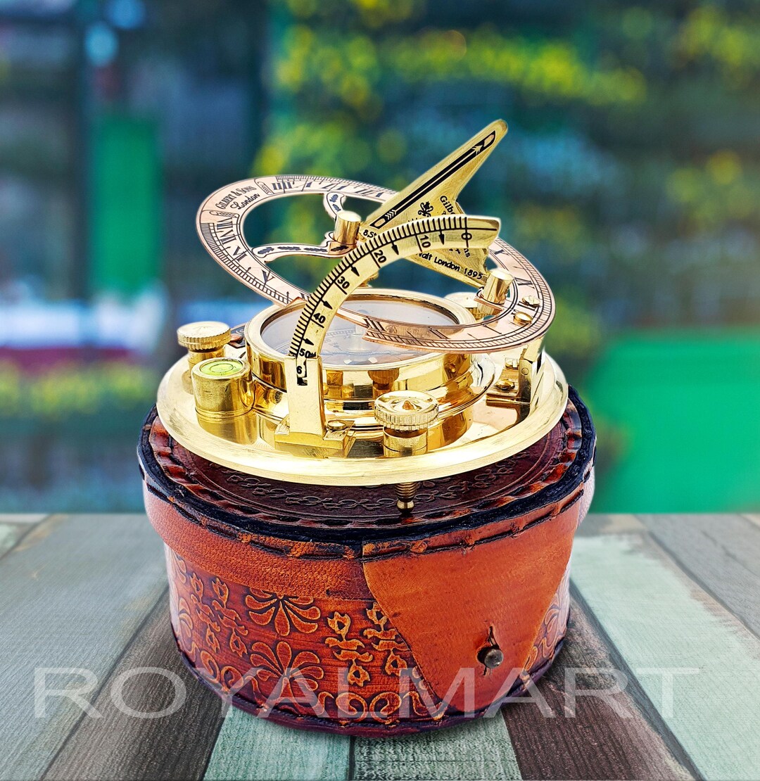 Personalized Sundial Compass, Engraved Working Compass, Christmas Gifts ...