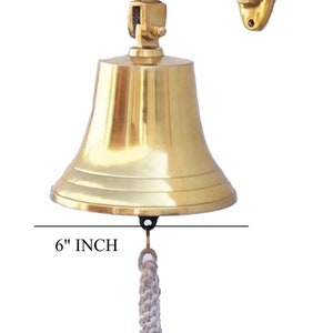 Personalized Bell - Engraved Hanging Brass Bell Quality Wall Mounted ...