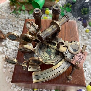 Compass With Sextant - Engraved Personalized Compass Nautical Sextant ...