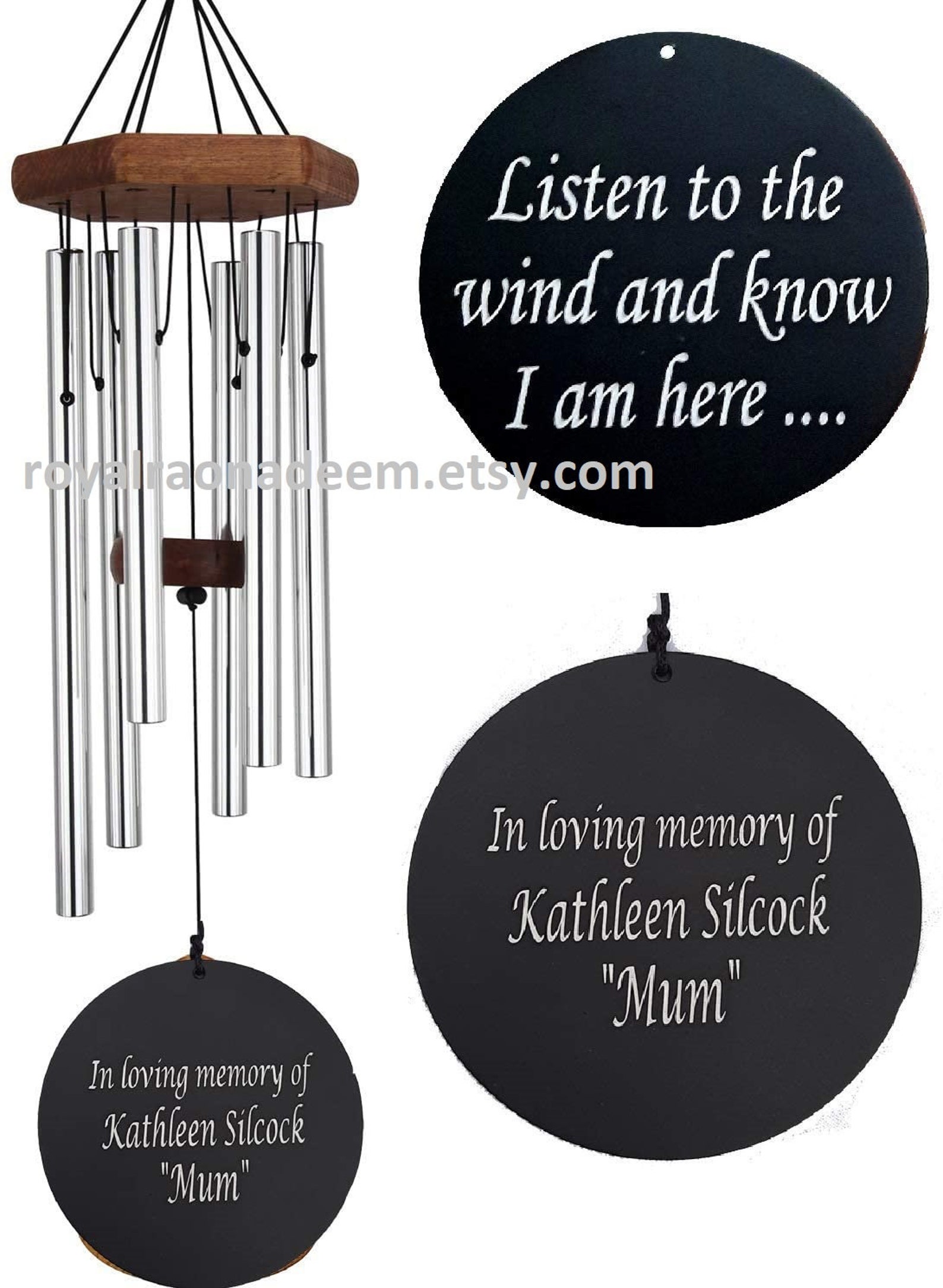Personalized Wind Chimes Wind Chime Engraved Wind Chime | Etsy