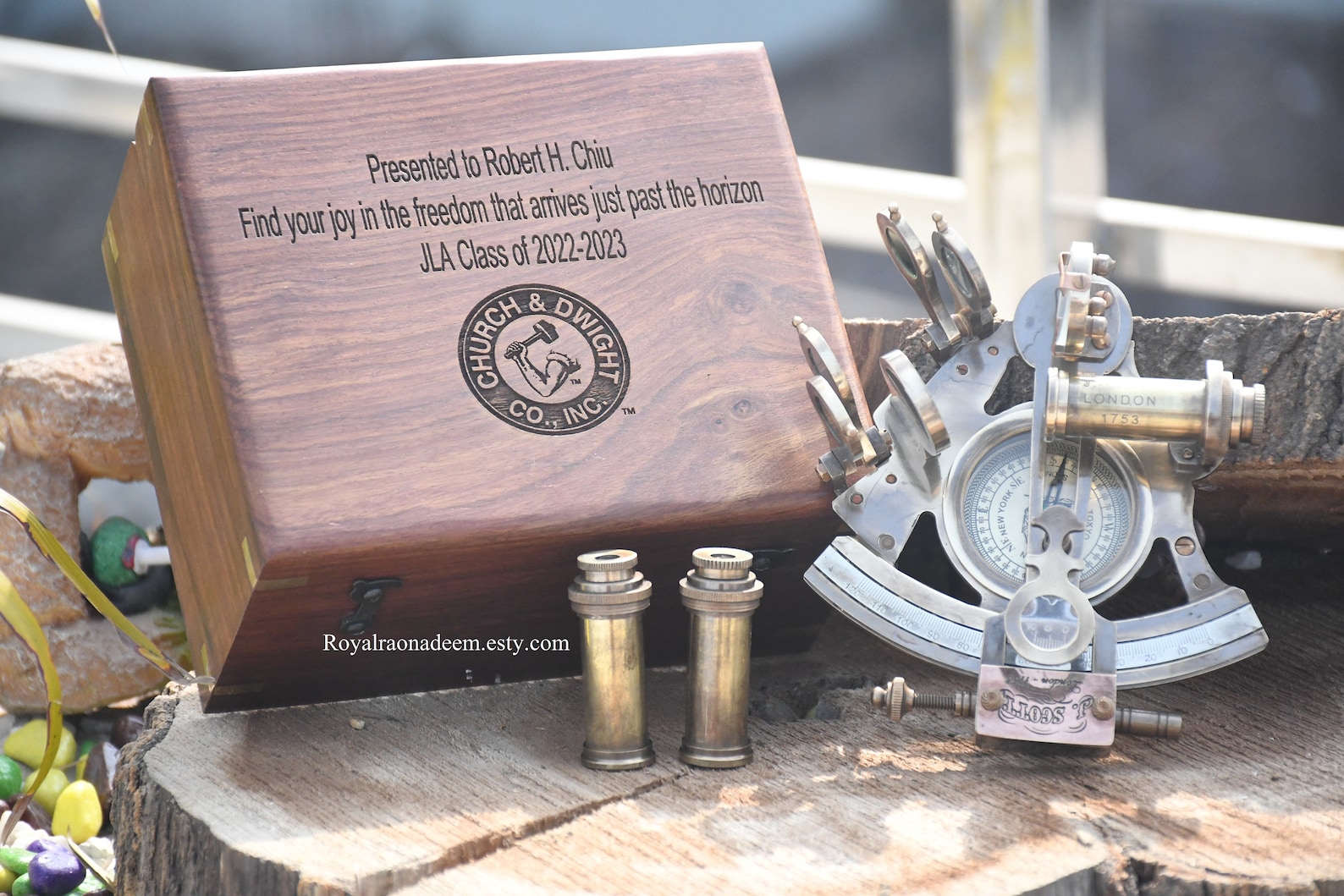 Compass With Sextant - Engraved Personalized Compass Nautical Sextant ...