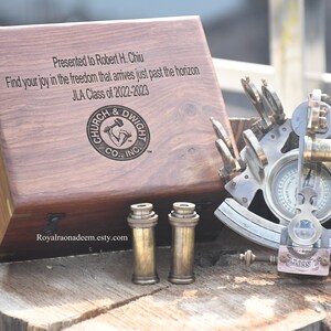Compass With Sextant - Engraved Personalized Compass Nautical Sextant ...