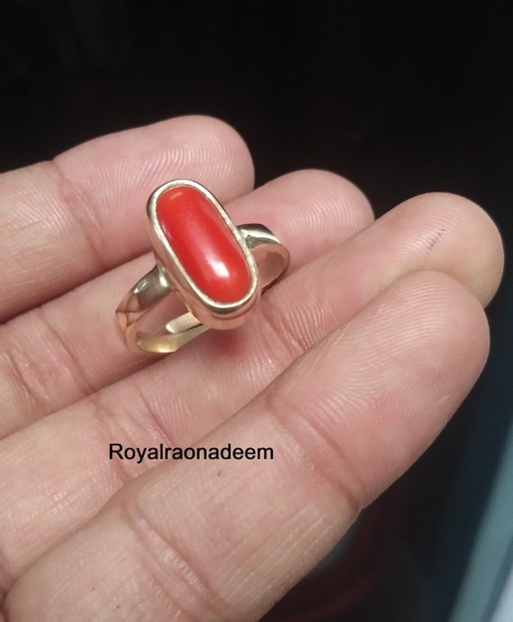 Coral Stone Ring