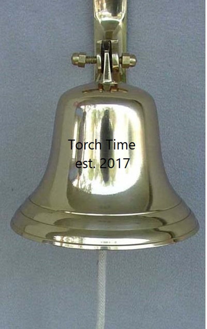 Personalized Bell - Engraved Hanging Brass Bell Quality Wall Mounted ...