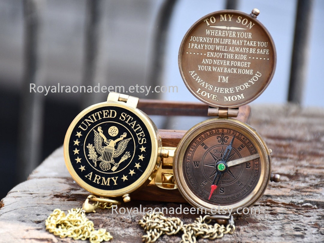 Army Gift, Engraved Army Compass, Personalized Army Compass, Army ...