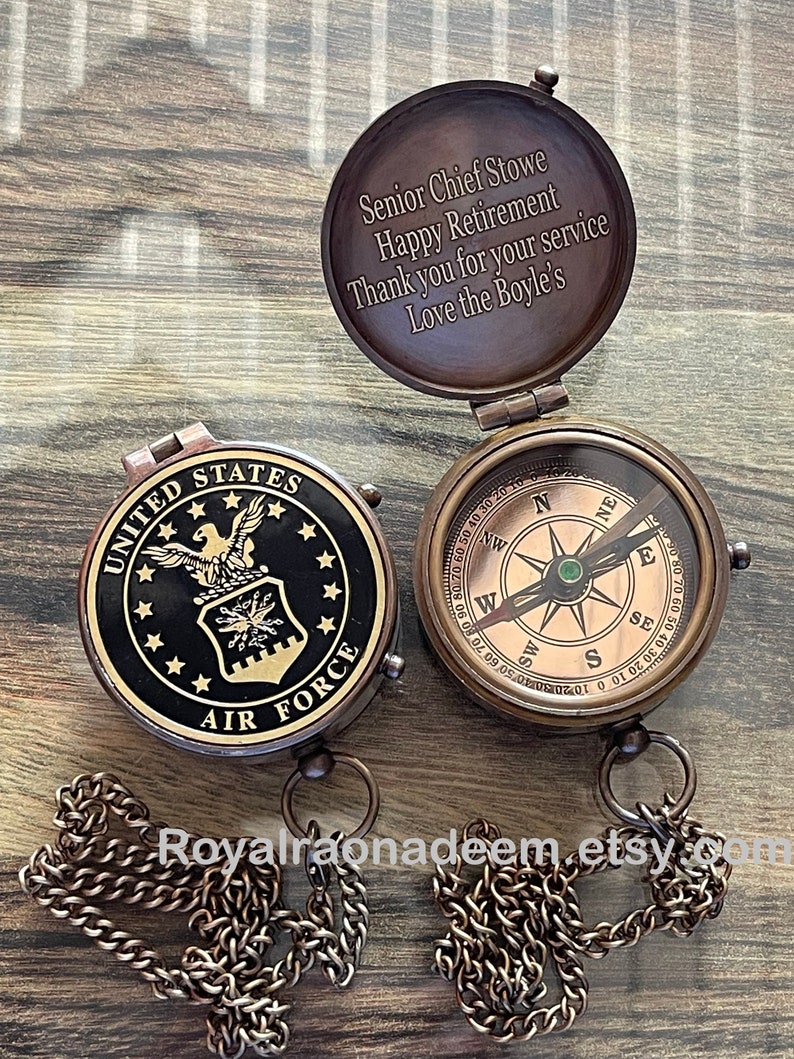 Air Force Gift Personalized Engraved Air Force Compass - Etsy