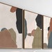 Modern Neutral Abstract Printable Wall Art Set of 3, Earth Tones ...