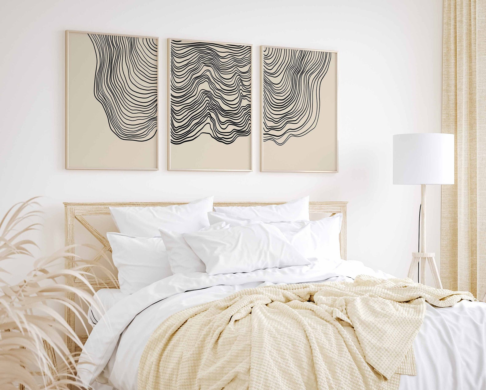 Set of 3 Prints Modern Wall Decor Print Abstract Art Digital - Etsy