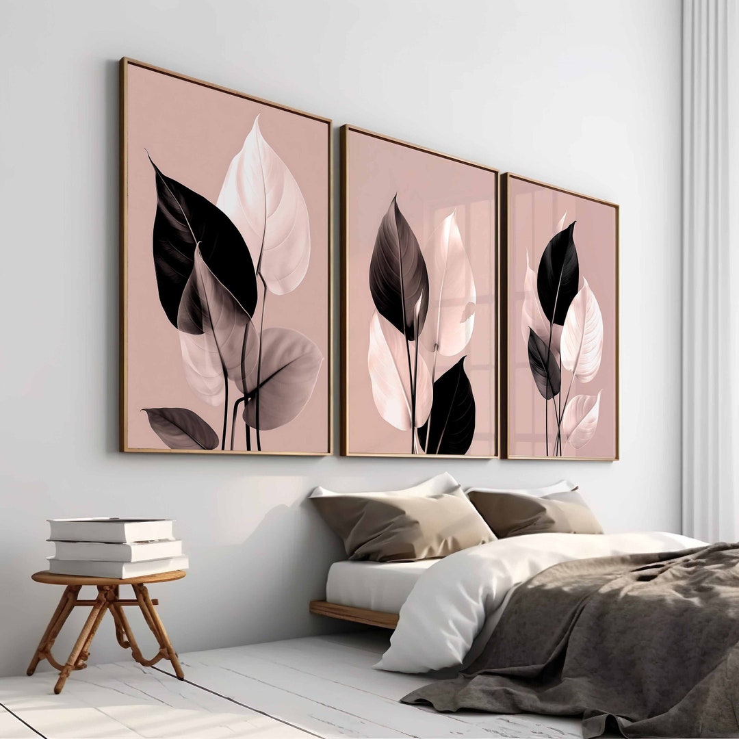 Minimalist Neutral Abstract Wall Art Set of 3 Trendy Decor Poster ...