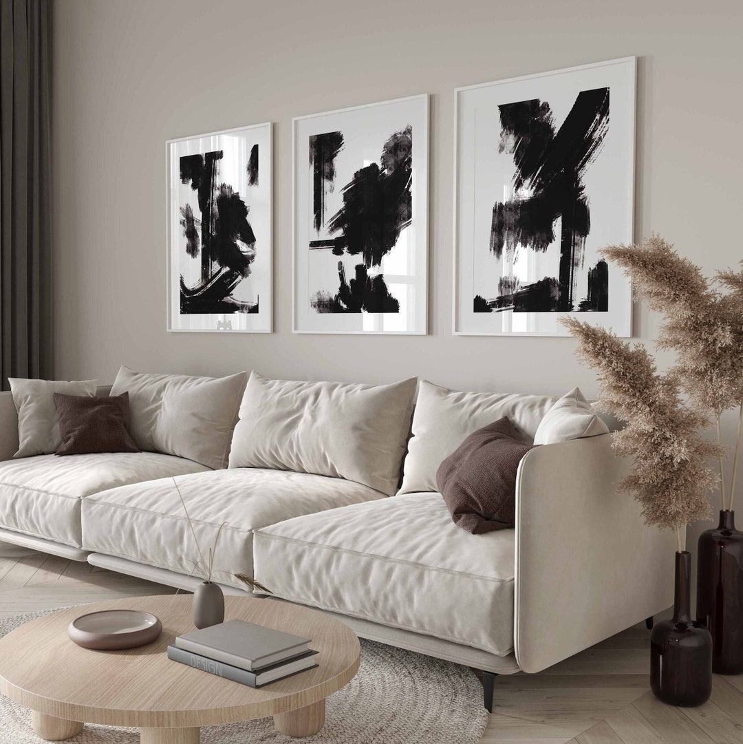 Minimalist Poster Prints Black and White Set of 3 Modern Farmhouse ...