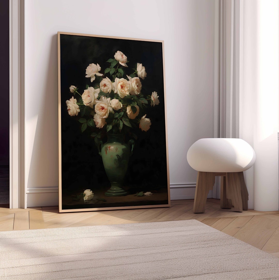 Dark Academia Prints Printable Vintage Wall Art Dark Vintage Botanical ...