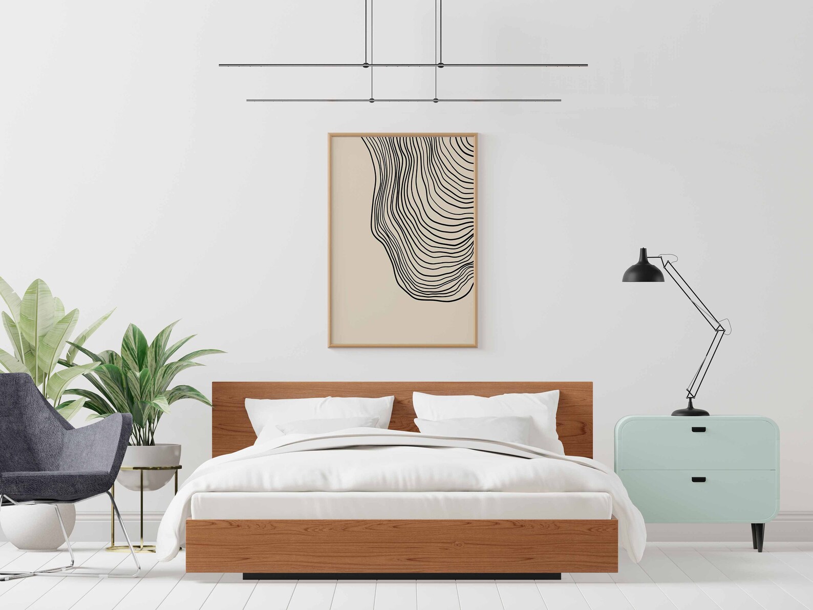 Set of 3 Prints Modern Wall Decor Print Abstract Art, Digital Download ...