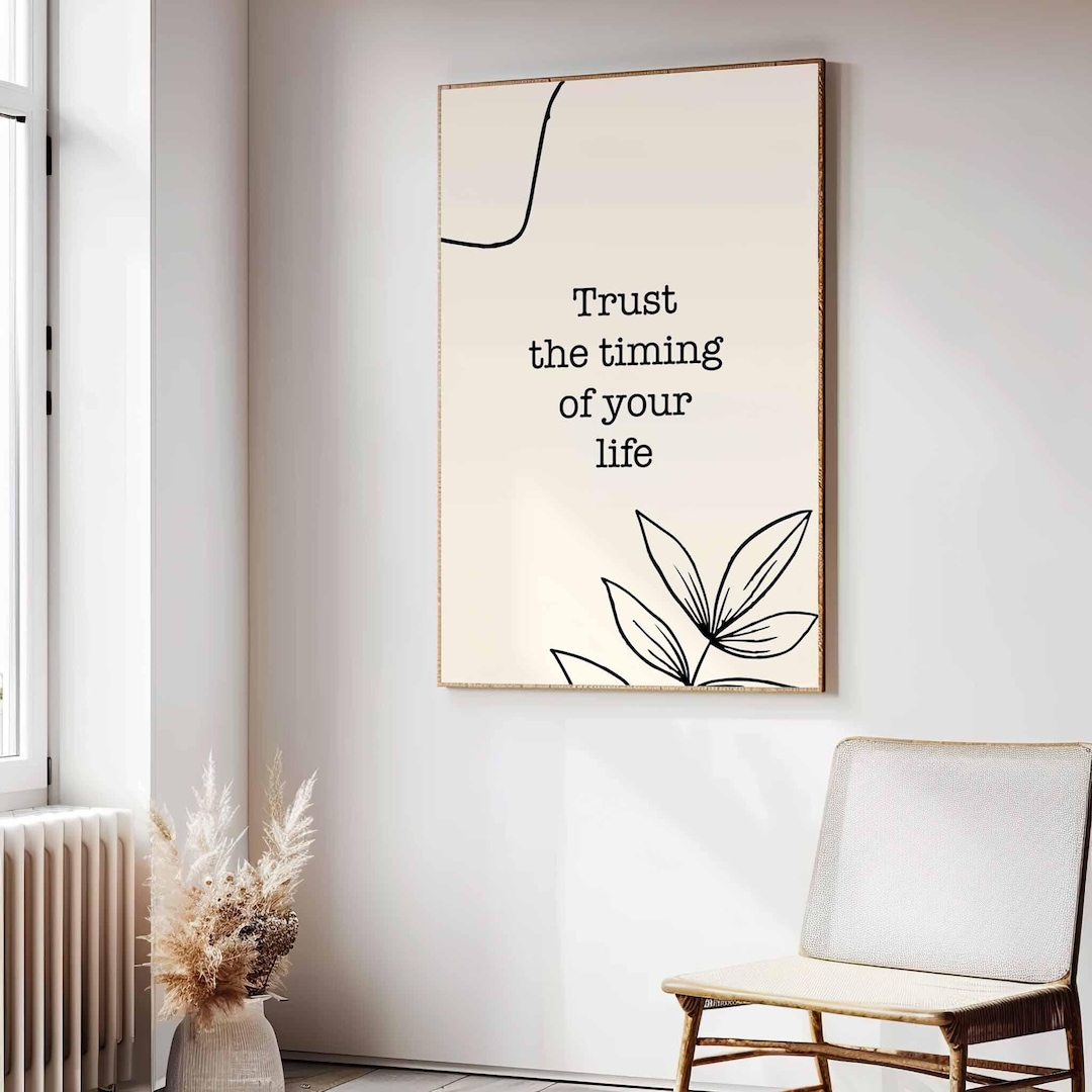Inspirational Quote Print Aesthetic Printable Wall Art Positive Quote ...
