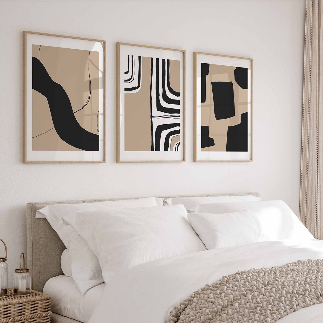 Boho Decor Set of 3 Prints Boho Wall Decor Download Mid Century Modern ...