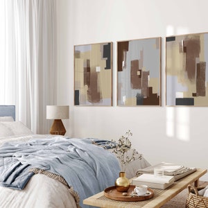 Abstract Neutral Prints Abstract Gallery Wall Art Set of 3 - Etsy