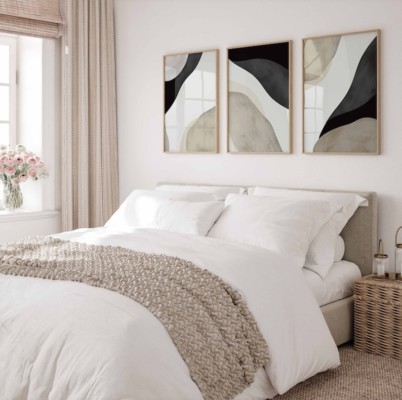 Buy Minimal Simple Modern Gallery Wall Art Set of 3 Abstract Art Online ...