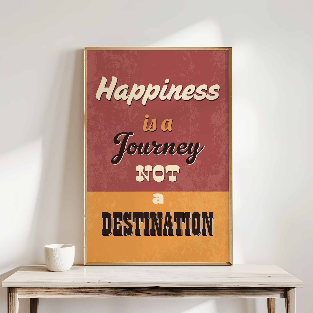 Inspirational Quotes Wall Art Colorful Printable Wall Art Happiness ...