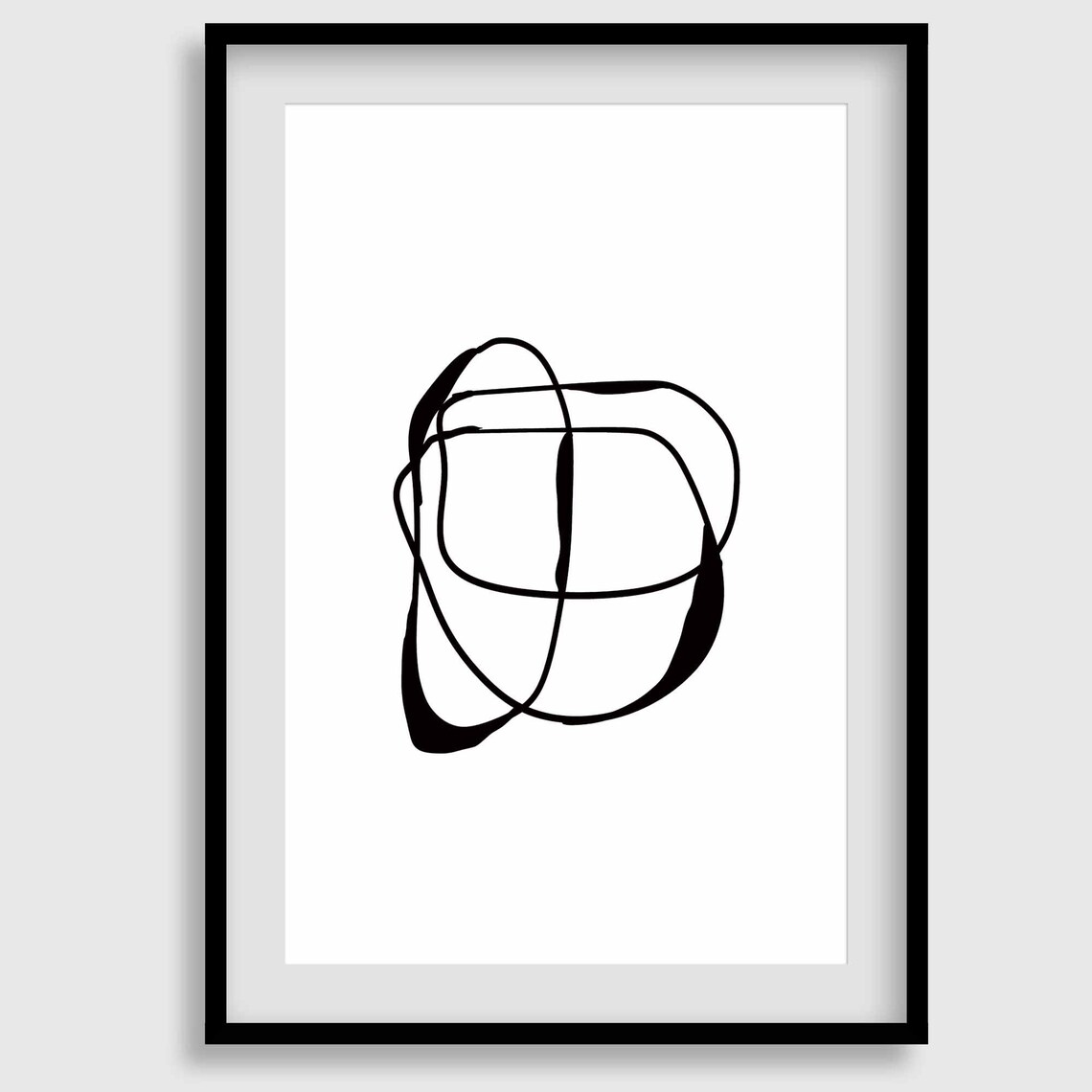 Modern Simple Minimal Gallery Wall Art Set of 3 Black and - Etsy