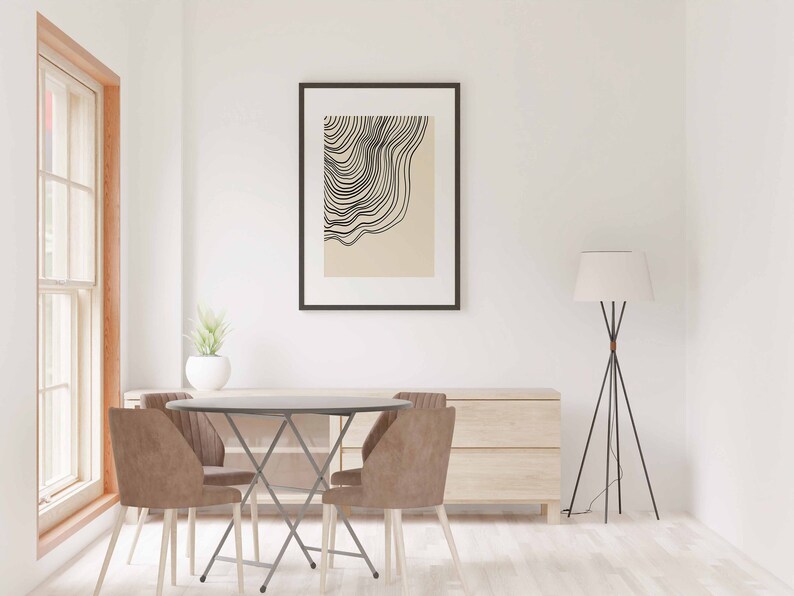 Set of 3 Prints Modern Wall Decor Print Abstract Art Digital - Etsy