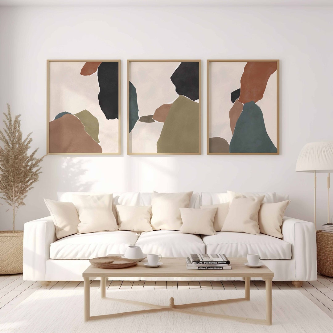 Japandi Art Print Set of 3 Piece Wall Art Set Printable Decor Art Print ...