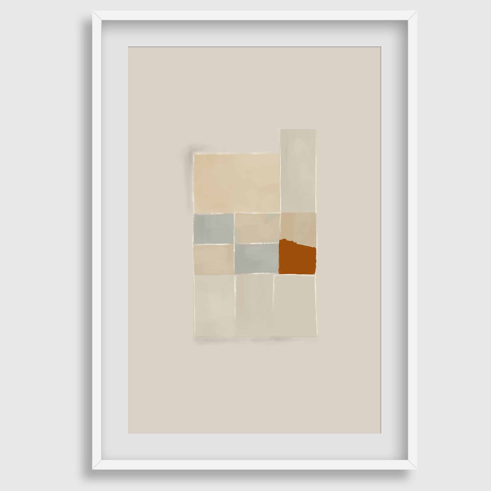 Modern Neutral Gallery Wall Art Set of 3 Abstract Bedroom - Etsy