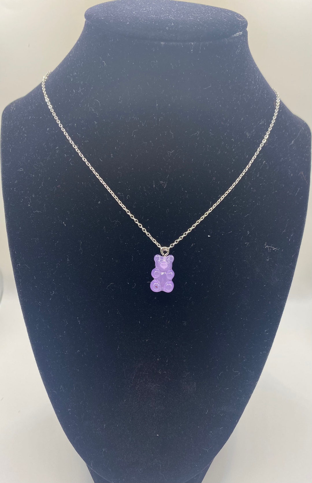 Beautiful Purple Gummy Bear Candy Necklace - Etsy