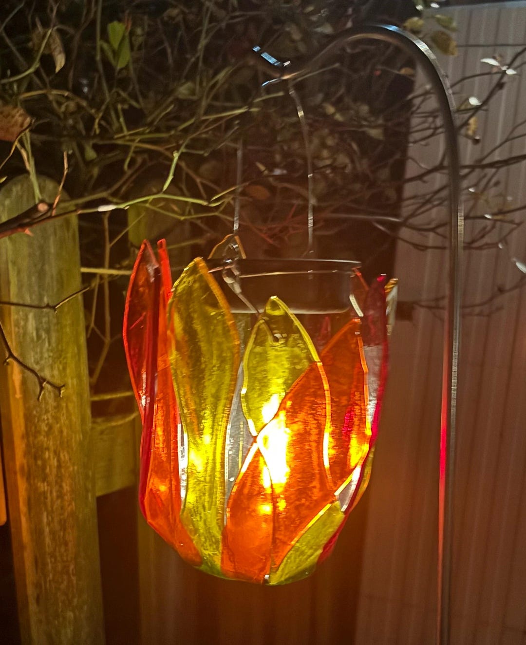 Glass Light Object for Outdoor and Indoor Use With Solar Panel. - Etsy