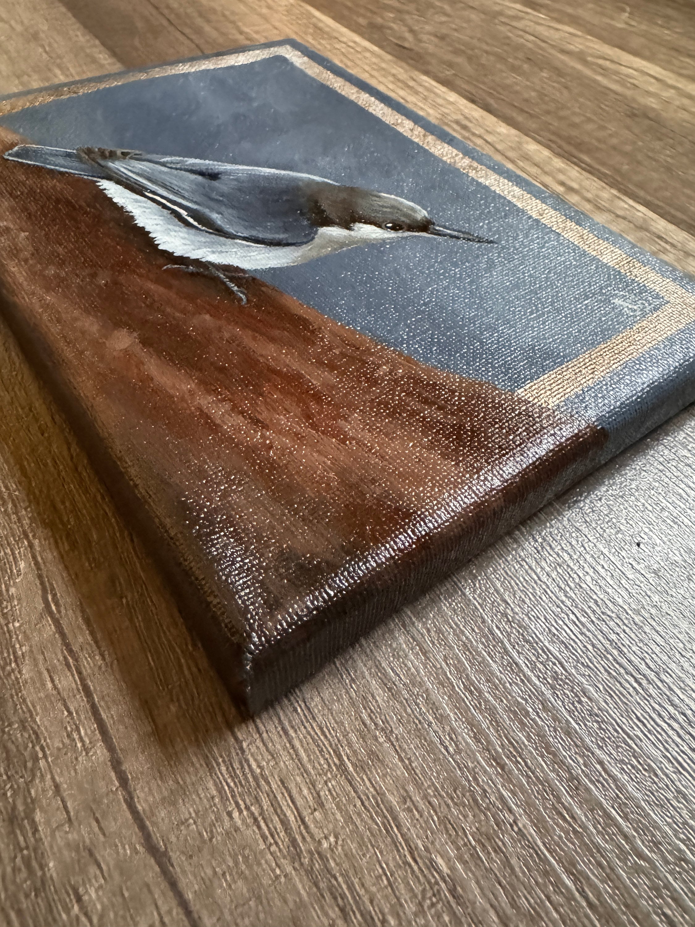 5x7 Pygmy Nuthatch Acrylic Painting - Etsy