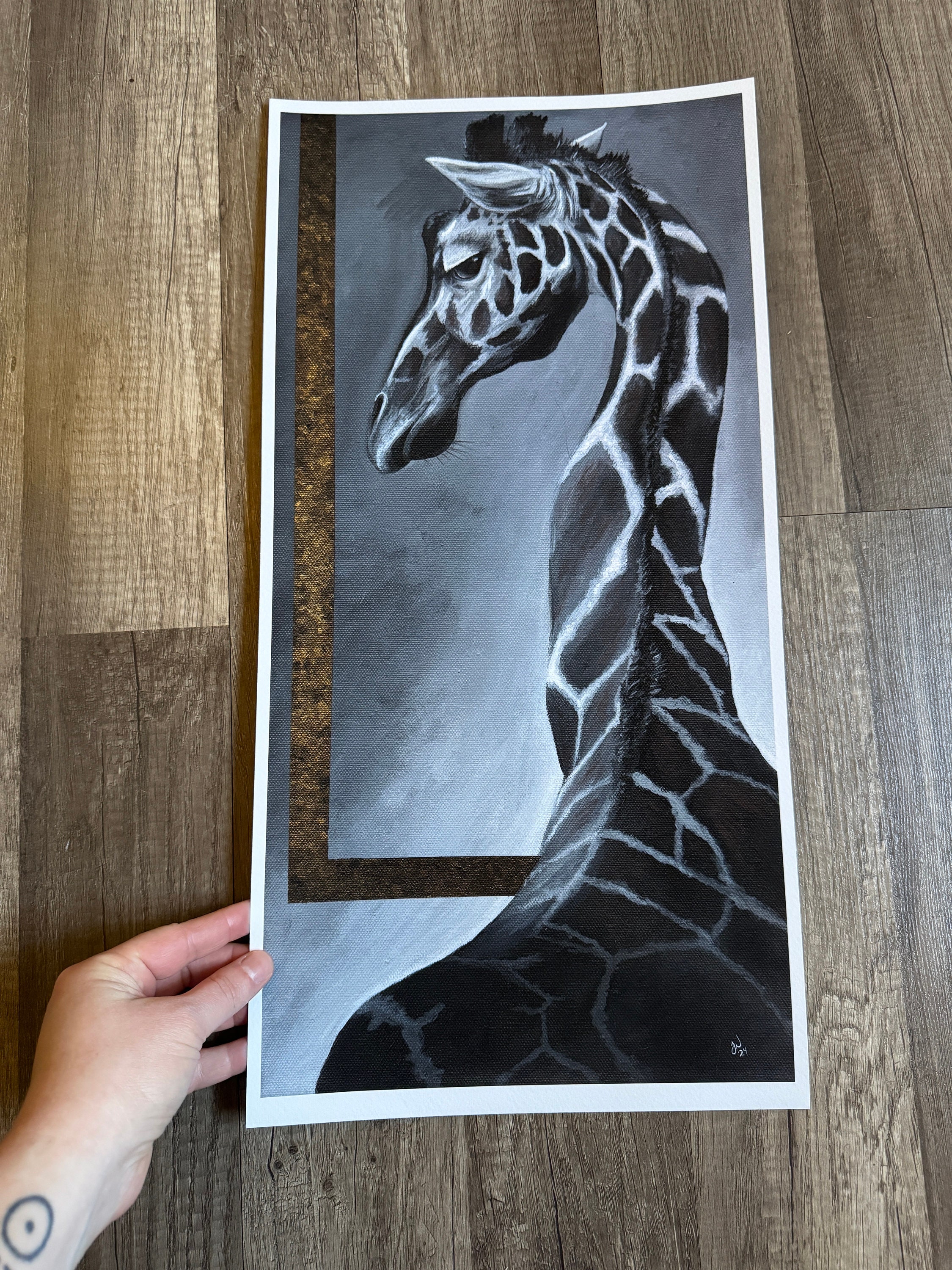 10x20 Side Eye Giraffe - PRINT - Etsy