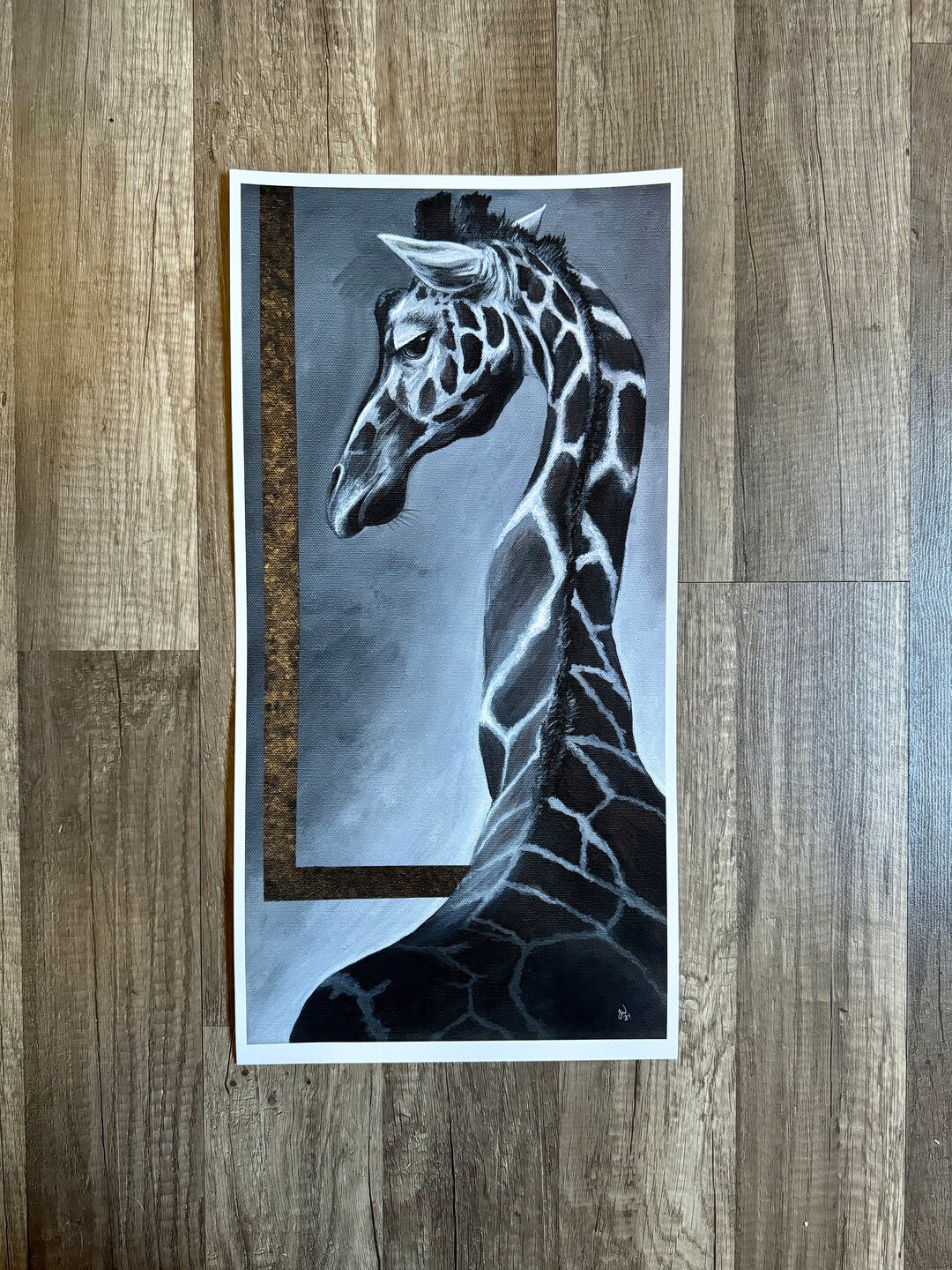 10x20 Side Eye Giraffe - PRINT - Etsy