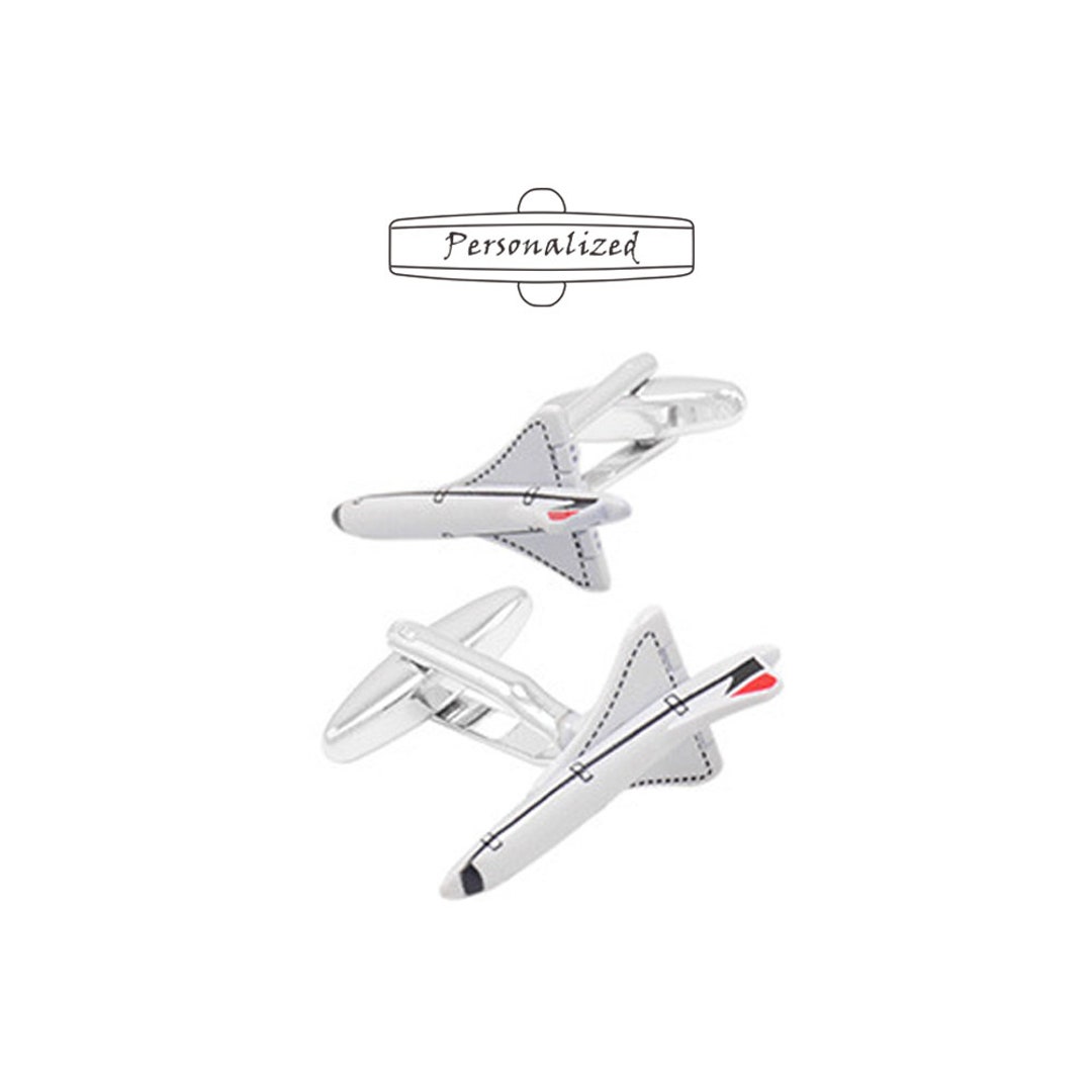 Personalized Initial Boeing Airliner Cufflinks, Fighter Cufflinks ...