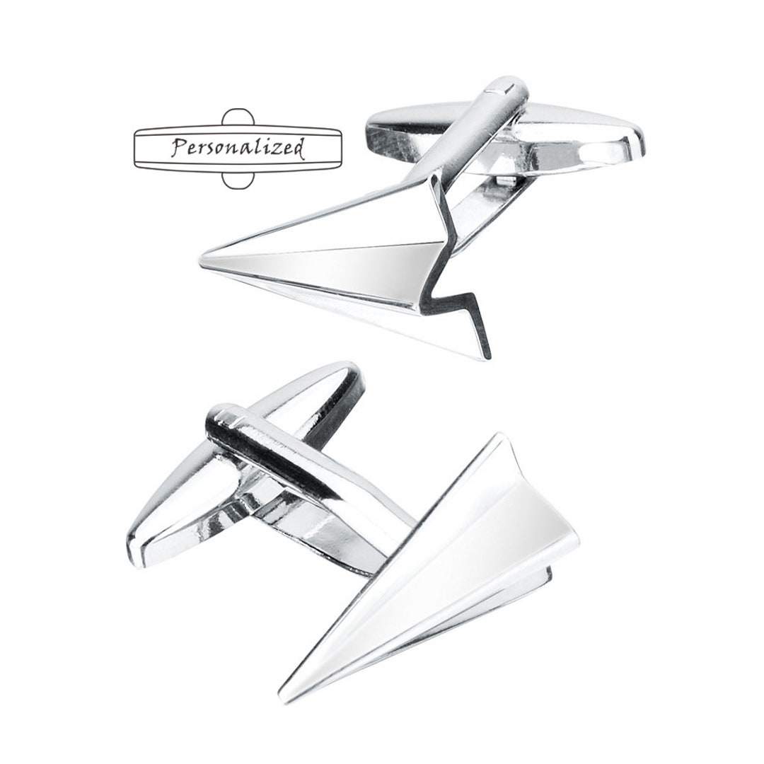 Personalized Names Pilot Cufflinks, Air Force Cufflinks, Paper Aircraft ...