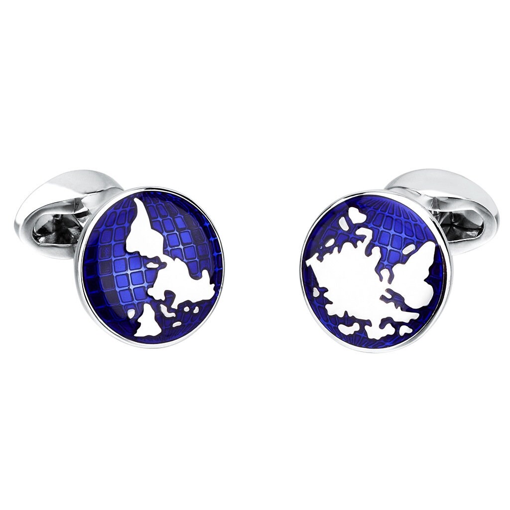 Custom Cufflinks Engraved Alphabet Wedding Cuff Links-planet Earth ...