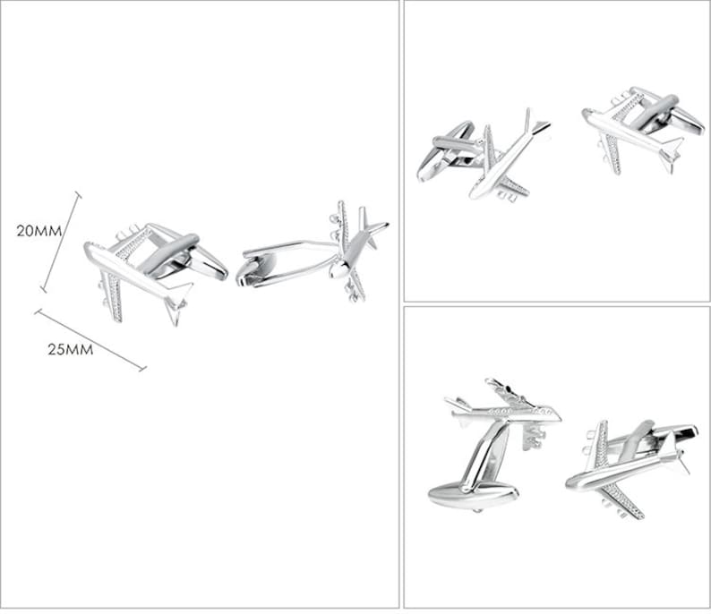 Personalized Airplane Cufflinks. Airliner Cufflinks. Gifts for Pilots ...