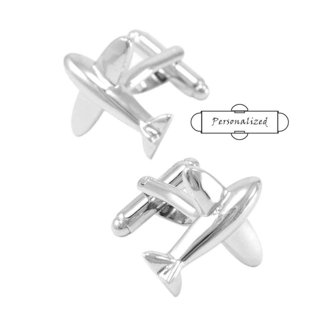 Personalized Vintage Airplane Cufflinks-silver Paper Airplaneair ...