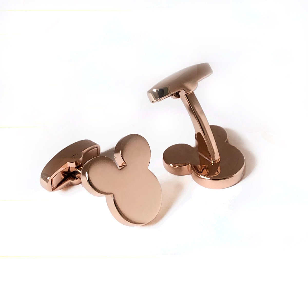 Personalized Custom Mickey Mouse Cufflinks Golden Mickey - Etsy