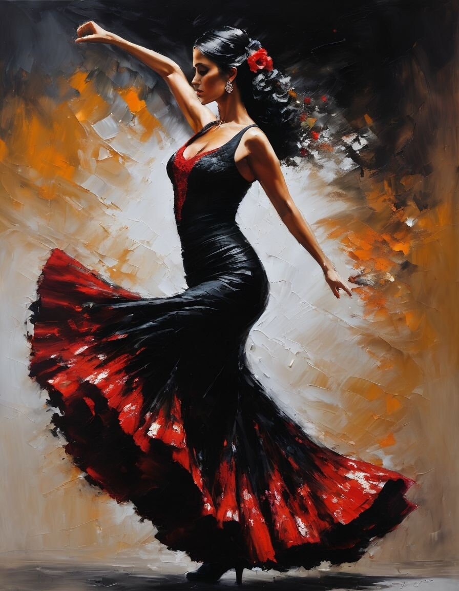 Flamenco Dancer Original Paintings, Modern Art, Original Paintings ...