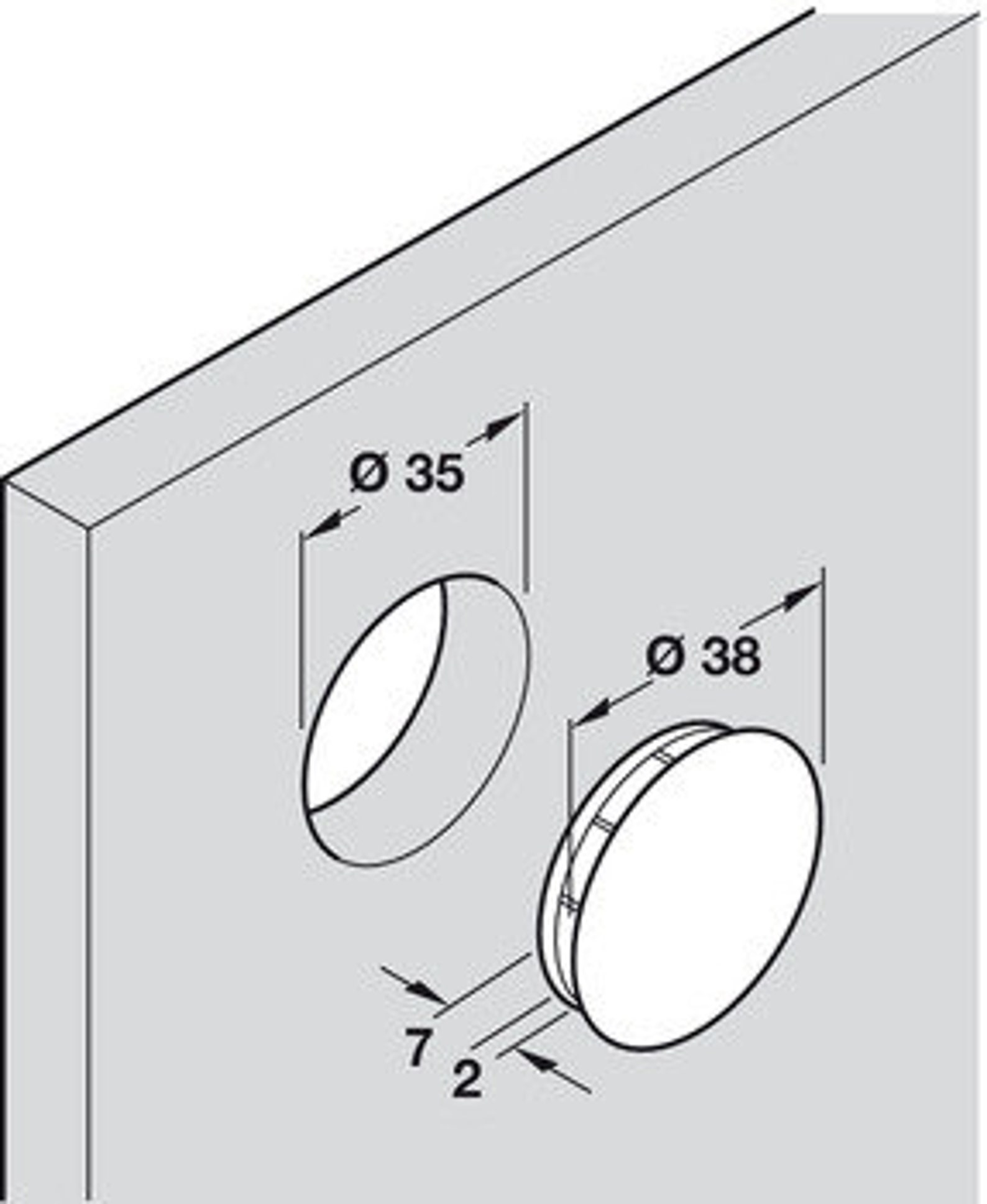 35mm Hinge Hole Cover Caps for Kitchen Cabinets - 10pk - Etsy UK