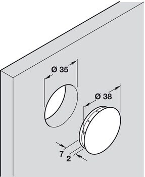 35mm Hinge Hole Cover Caps for Kitchen Cabinets - 10pk - Etsy UK