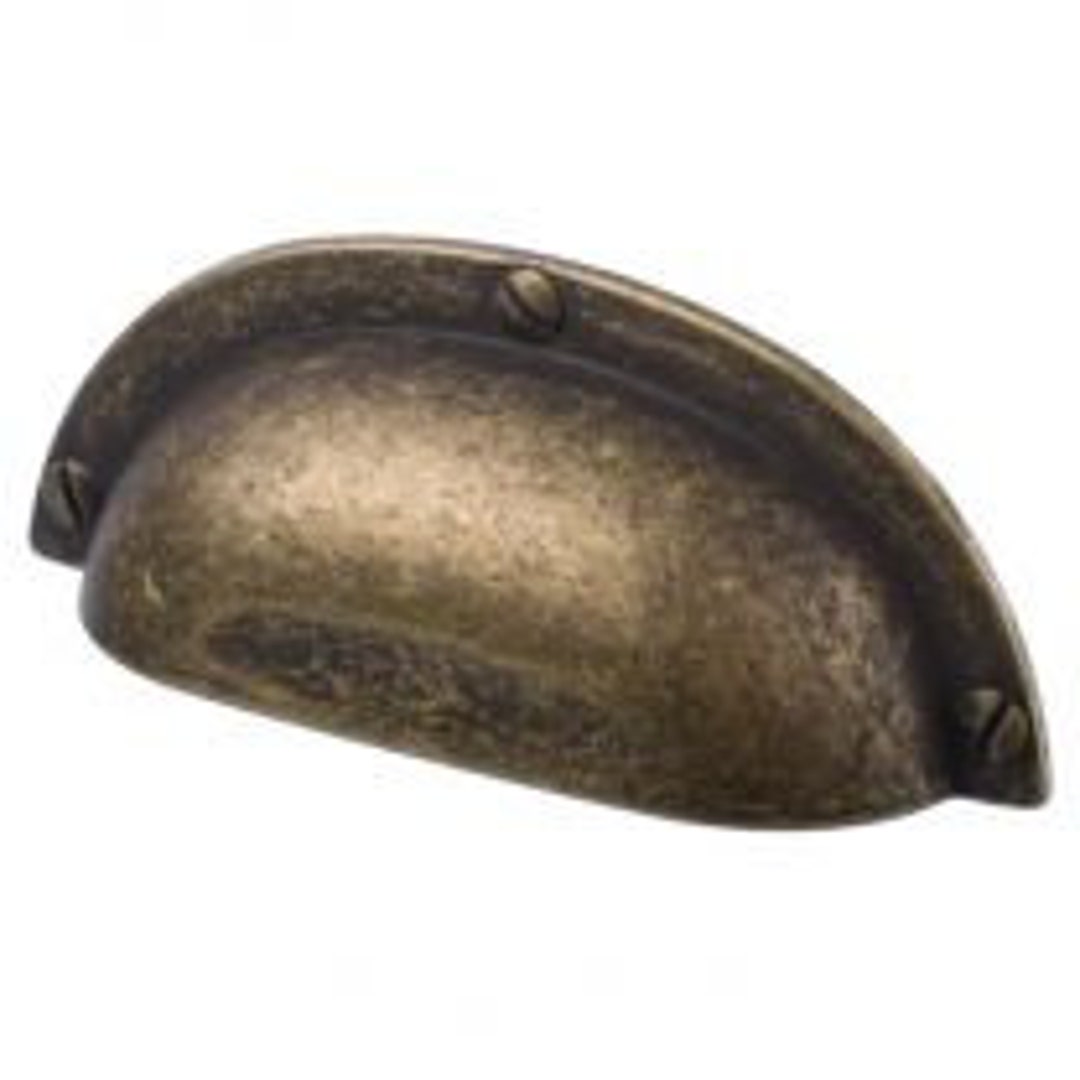 Antique Brass / Bronze Cabinet Cup Handle Bronze Finish Cabinet ...