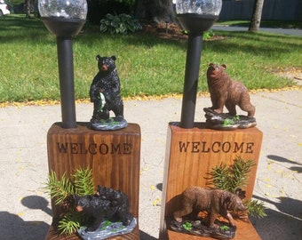 Solar yard decor | Etsy