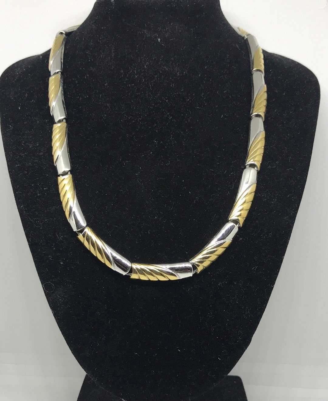 1980s Retro Choker Necklace. - Etsy