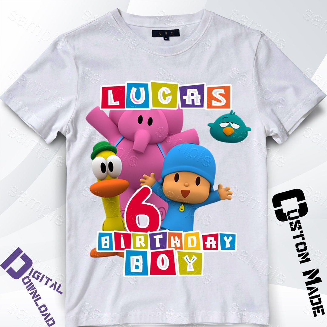 Pocoyo Iron on Transfer, Pocoyo Birthday Shirt Design, Pocoyo ...
