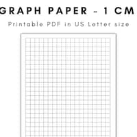 Colored Graph Paper, Digital PDF File, US Letter A4 A5 - Etsy