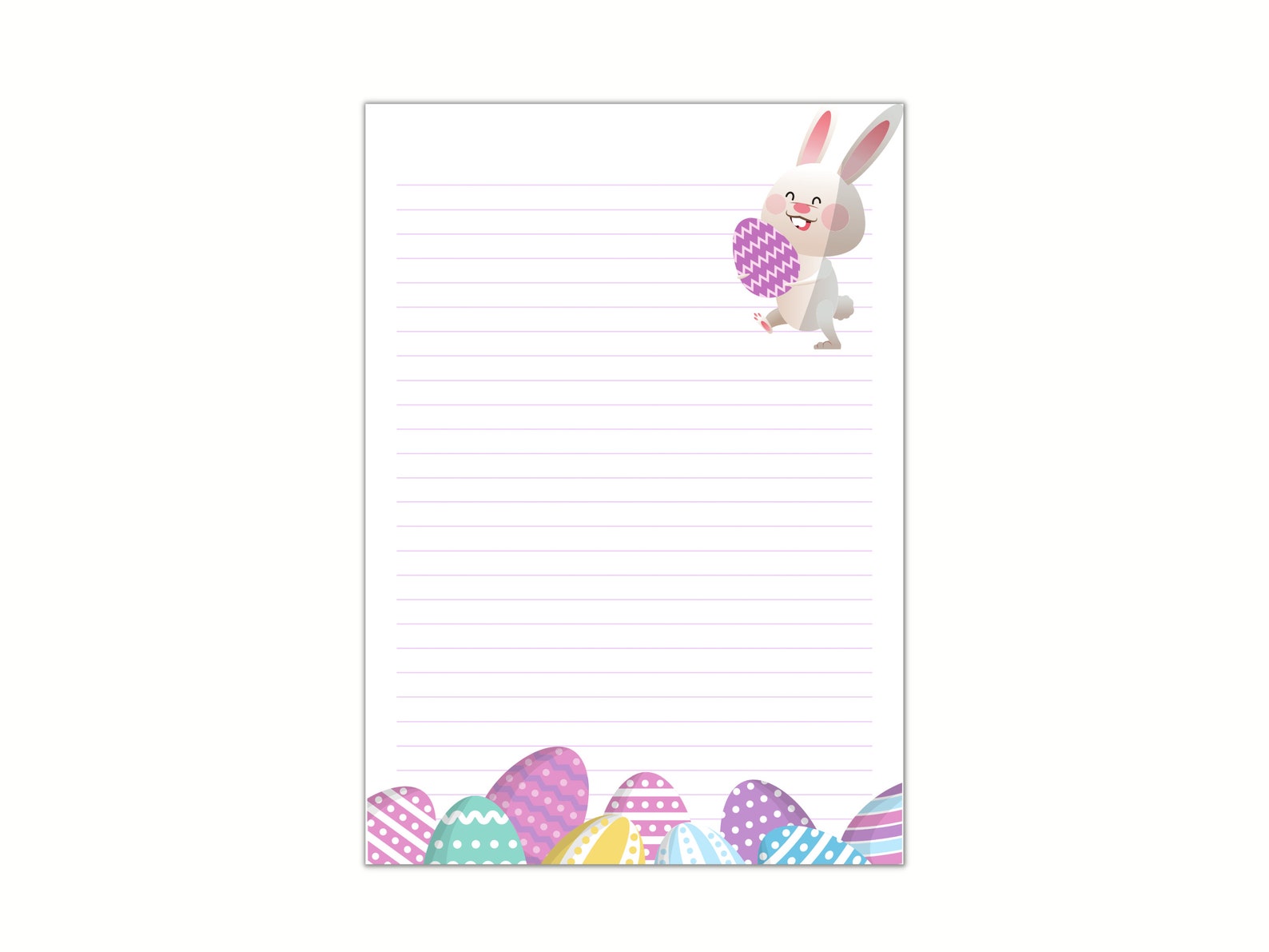 Easter Printable Paper, Printable Paper Easter, Easter Lined Paper ...