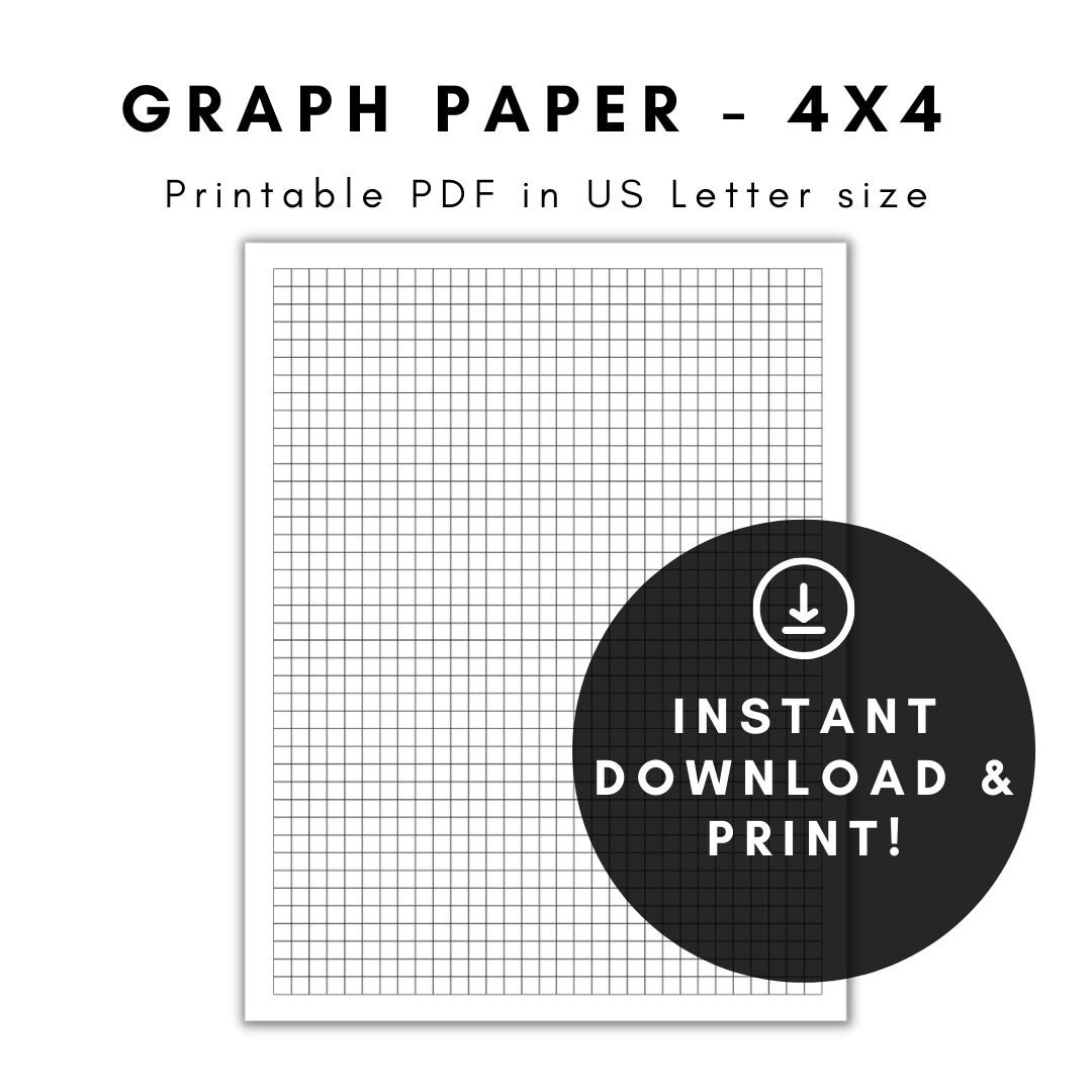 Graph Paper, Printable Graph Paper, Graph Paper Printable, Graph Paper ...
