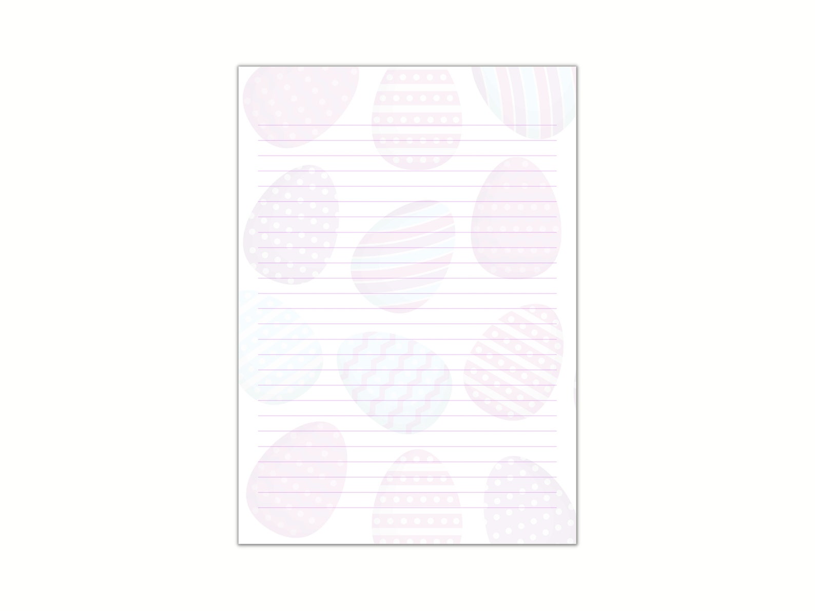 Easter Printable Paper, Printable Paper Easter, Easter Lined Paper ...